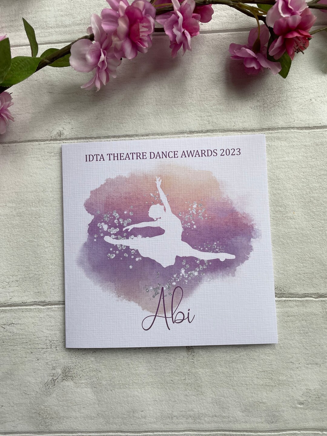 Personalized Ballerina Birthday Card: Ballet Dancer, Good Luck Card - Etsy