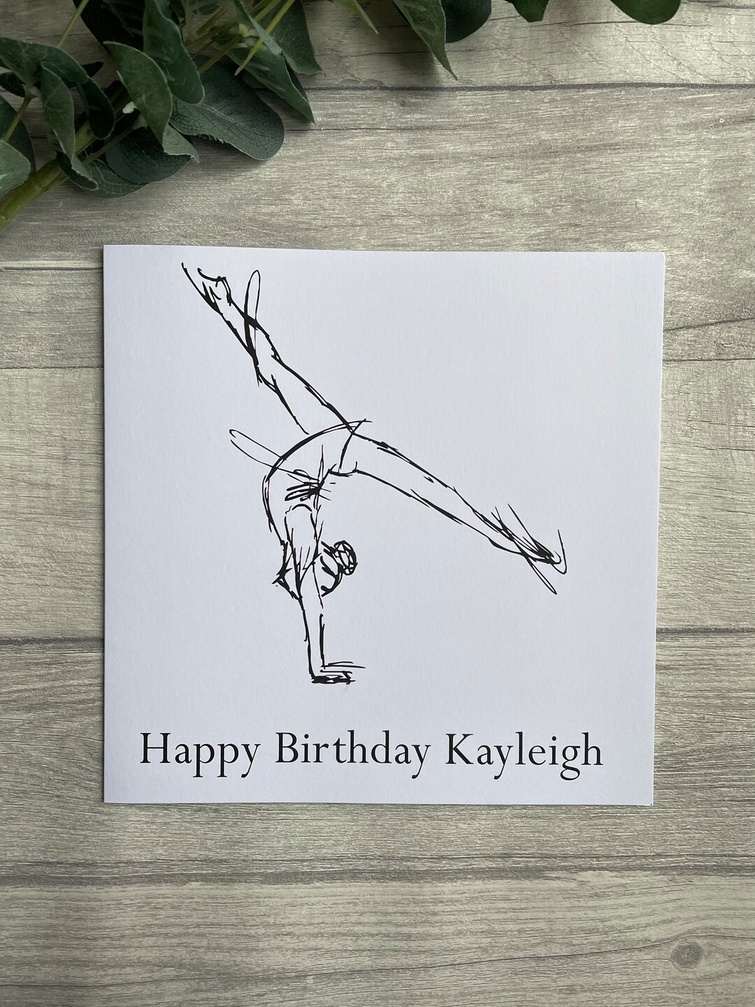 Personalised Gymnastics Card, Gymnast, Gym, Daughter, Sister, Niece - Etsy