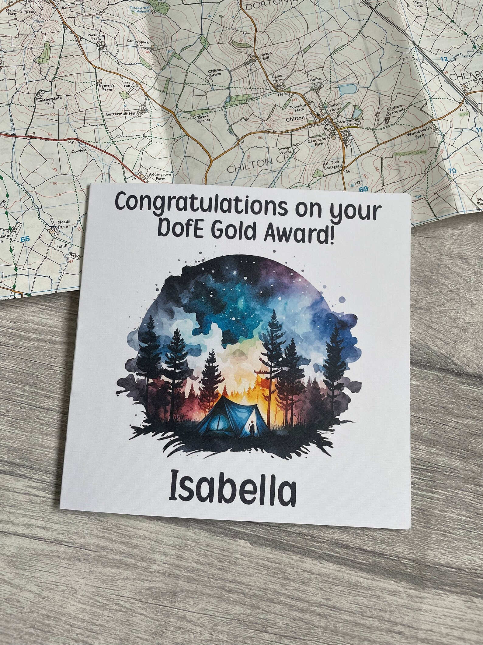 Hiking Card Bronze Silver Gold Award Teenager Friend Girls Boys ...