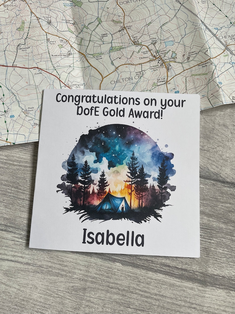 Hiking Card Bronze Silver Gold Award Teenager Friend Girls Boys ...