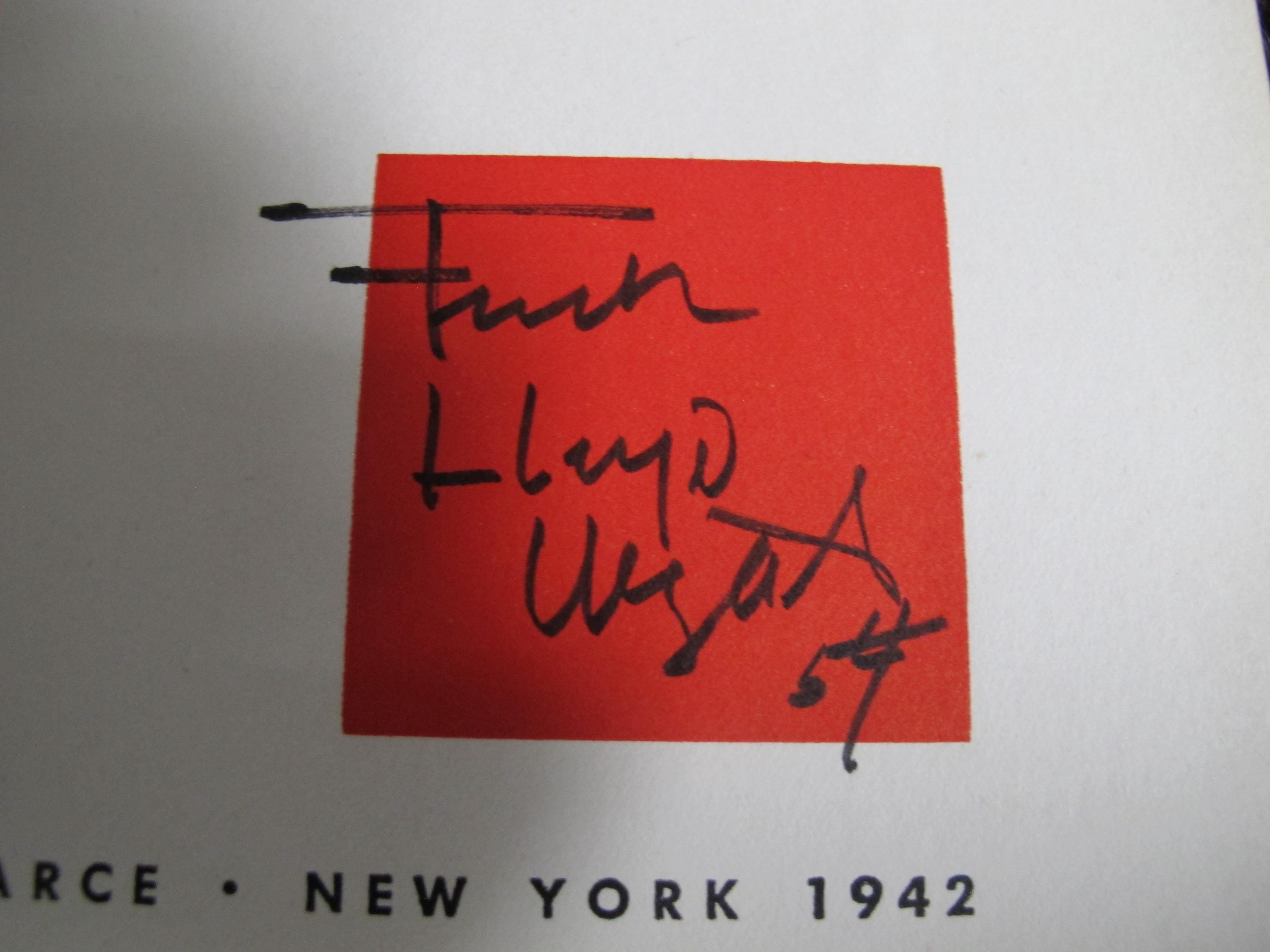 Frank Lloyd Wright HAND SIGNED 1942 an Autobiography First Edition ...