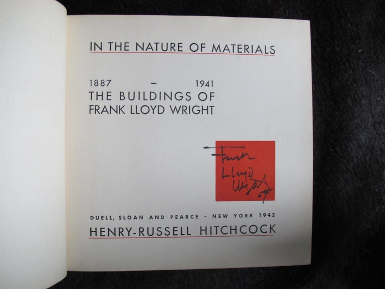Frank Lloyd Wright HAND SIGNED 1942 an Autobiography First Edition ...