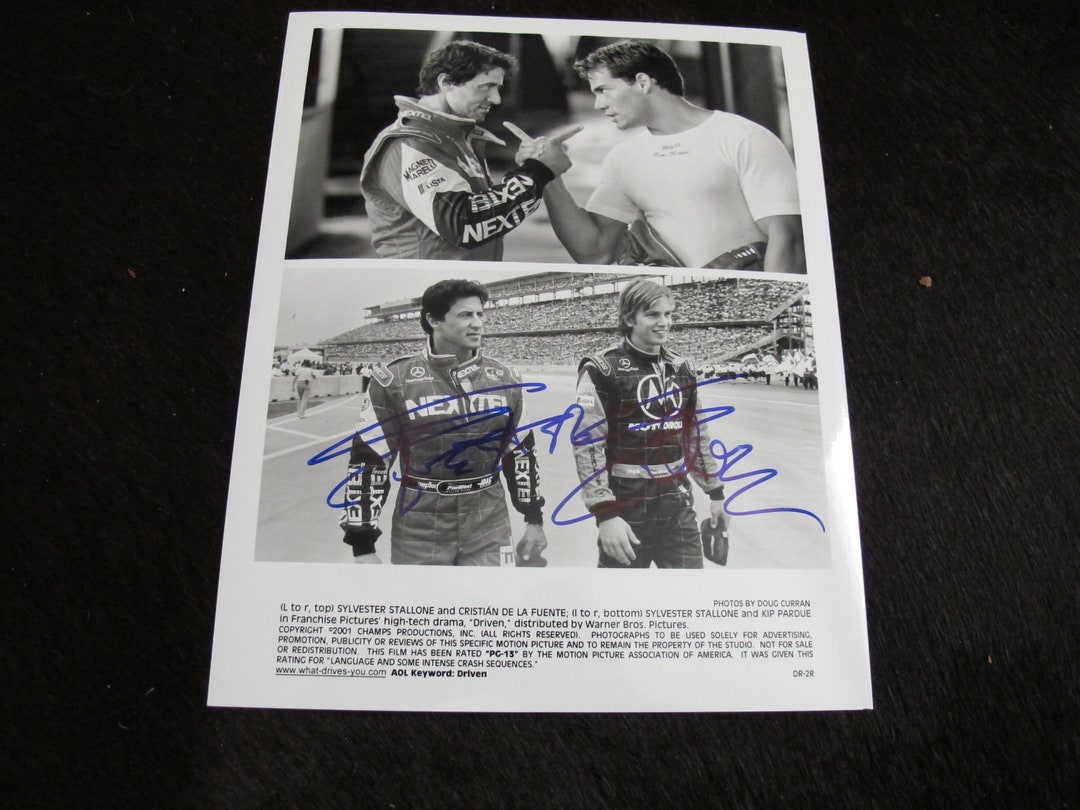Sylvester Stallone HAND SIGNED 8 X 10 B&W Original Promotional Photo ...
