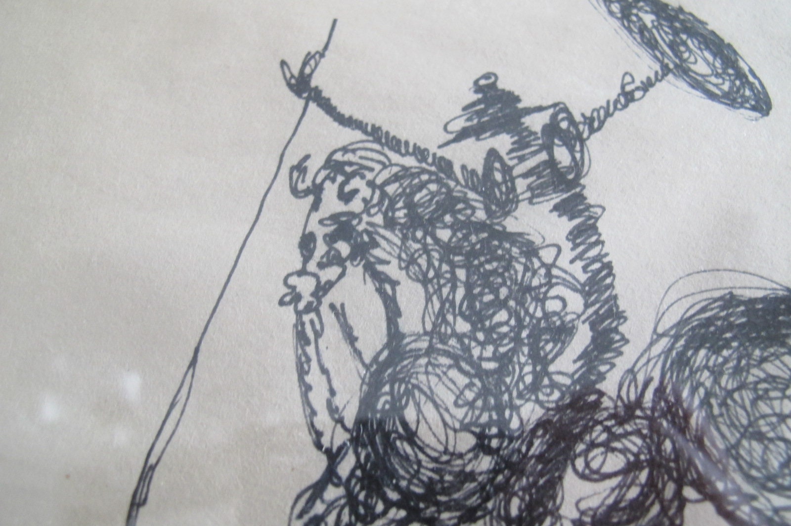 Salvador Dali ORIGINAL Ink Drawing Don Quixote Art Work One of Kind ...