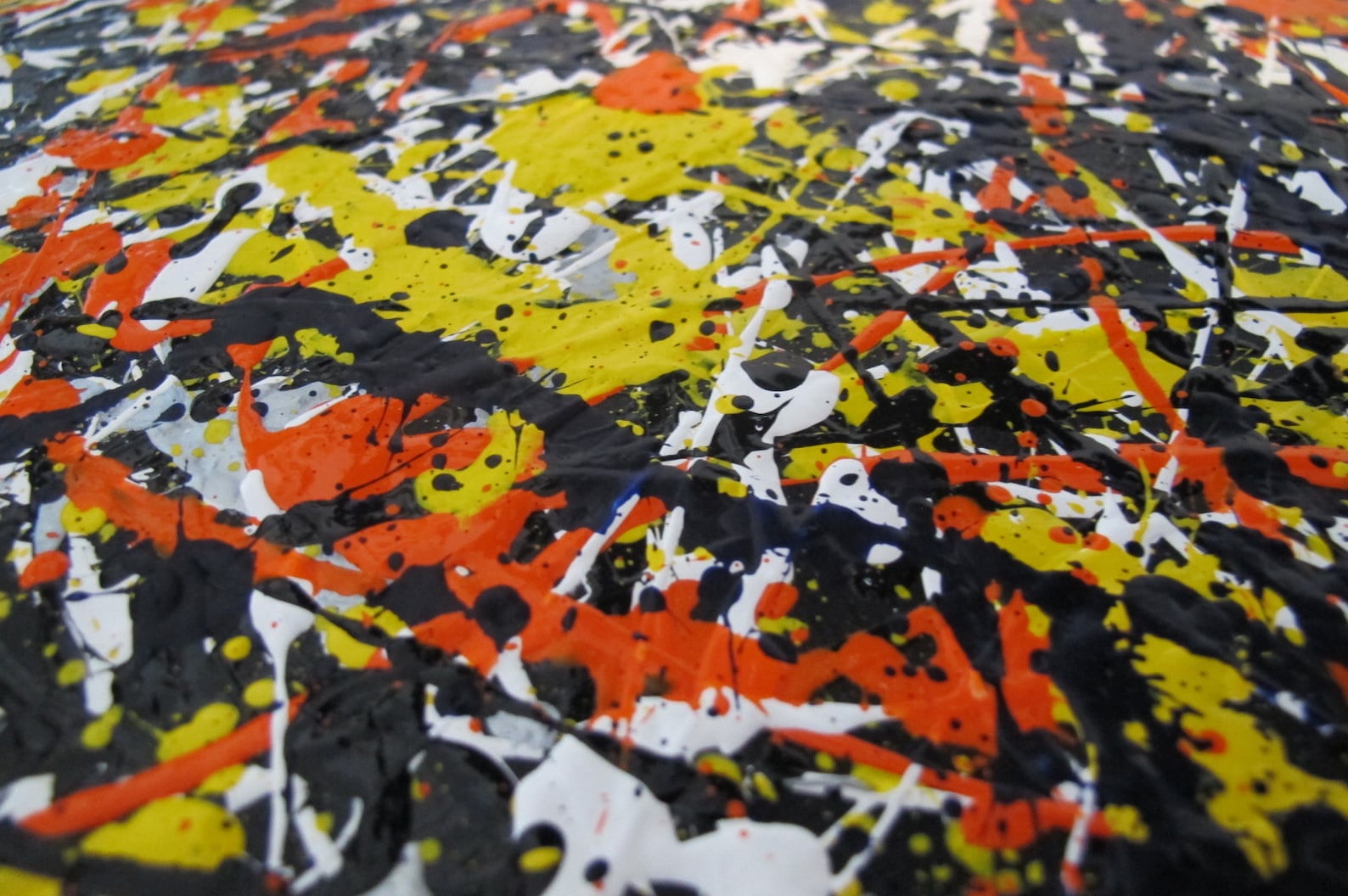 Jackson Pollock Style Drip Painting HAND Painted & Signed With ...