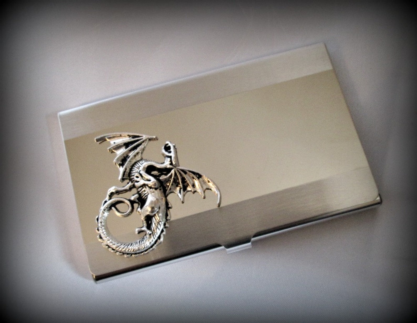 Dragon Business Card Holder-credit Card Holder-fantacy Dragon - Etsy