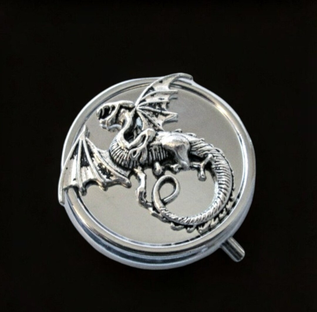 Pill Case,dragon Pill Box ,sea Creature Pill Case, Gothic Pill Box ...