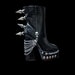 Goth Boots / Punk Platform Boots/ Spiked Goth Boot /knee Length Boots ...