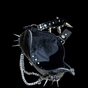 Black Spike Bag/mini Shoulder Bag/small Cocktail Bag/punk Bag/shoulder ...
