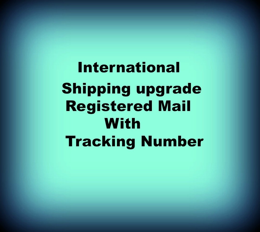 Shipping Upgrade (registered Mail) - Etsy
