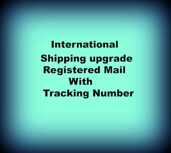 Shipping Upgrade registered Mail | Etsy