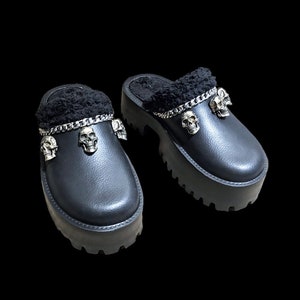 Goth Shoes/ Punk Platform Shoe/ Platform Goth Sandals/skull Shoes - Etsy