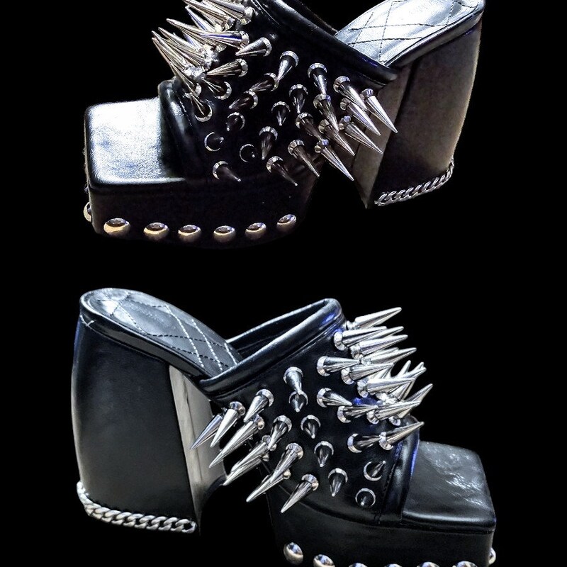 Punk Heel Shoes - Etsy