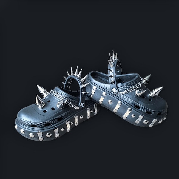 Goth Crocs - Etsy