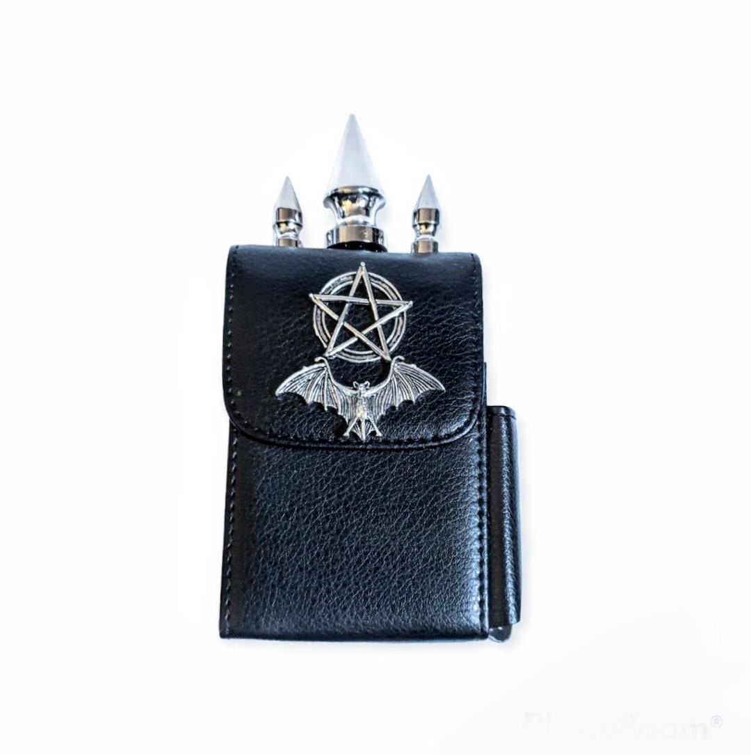 Goth Cigarette Case/bat Cigarette Case/pentacle Cigarette Case - Etsy