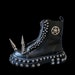 Goth Boots / Punk Platform Boots/unisex Spiked Goth Boot /mid Calf ...