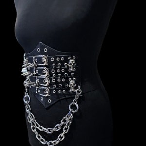 Spike Belt, Goth Spiked Belt,corset Belt - Etsy