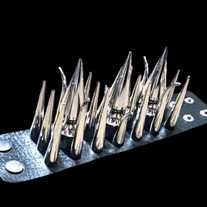 Spike Leather Cuffs, Punk Rock Leather Cuffs, Spike Wrist Cuffs - Etsy