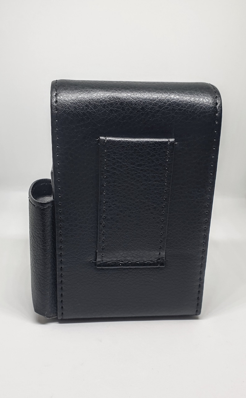 Black Leather Cigarette Case With Lighter Pocket-steampunk | Etsy