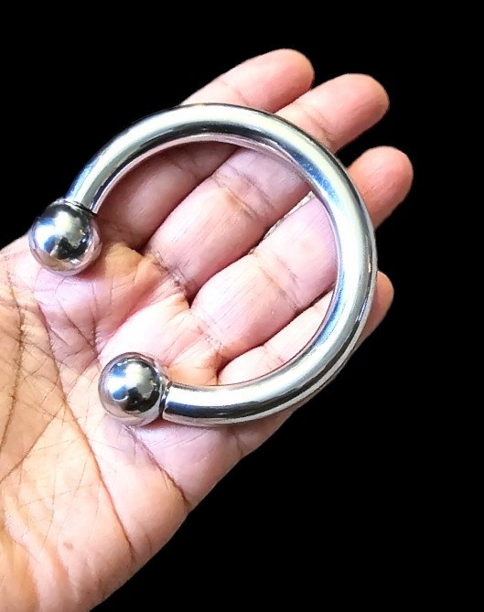 Horseshoe Barbell Necklace, Punk Rock Barbell Necklace, Horseshoe ...