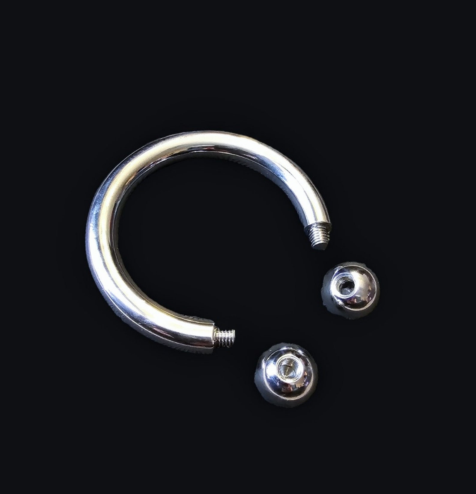 Horseshoe Barbell Necklace, Punk Rock Barbell Necklace, Horseshoe ...