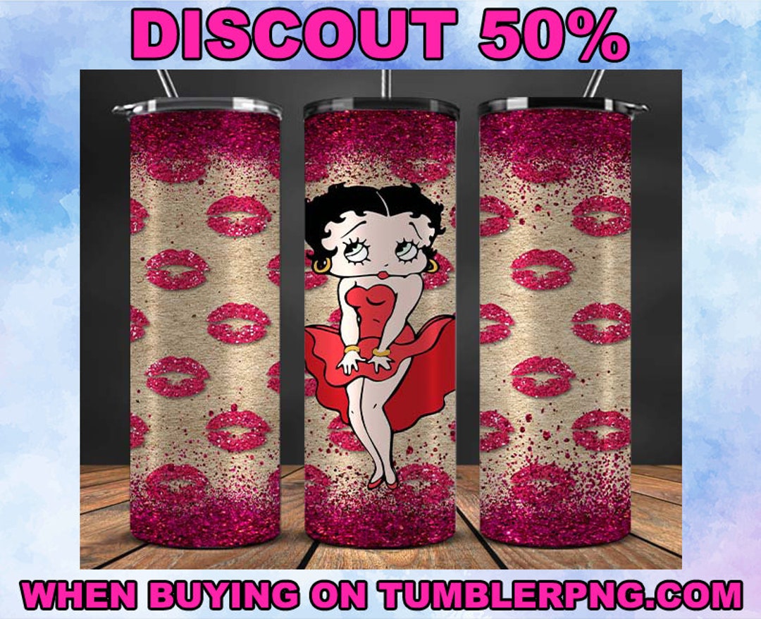 Betty Boop Skinny Tumbler Wrapbetty Boop Design 10 Etsy