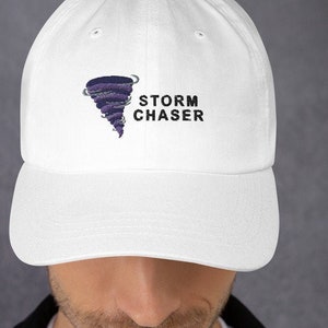 Dad Hat STORM CHASER Weather Storm Tornado Hurricane Watcher Mom Dad ...