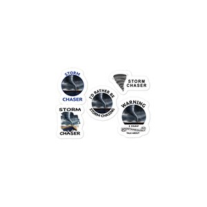 STORM CHASER Weather Tornado Hurricane Sticker Pack/sheet Bubble-free ...