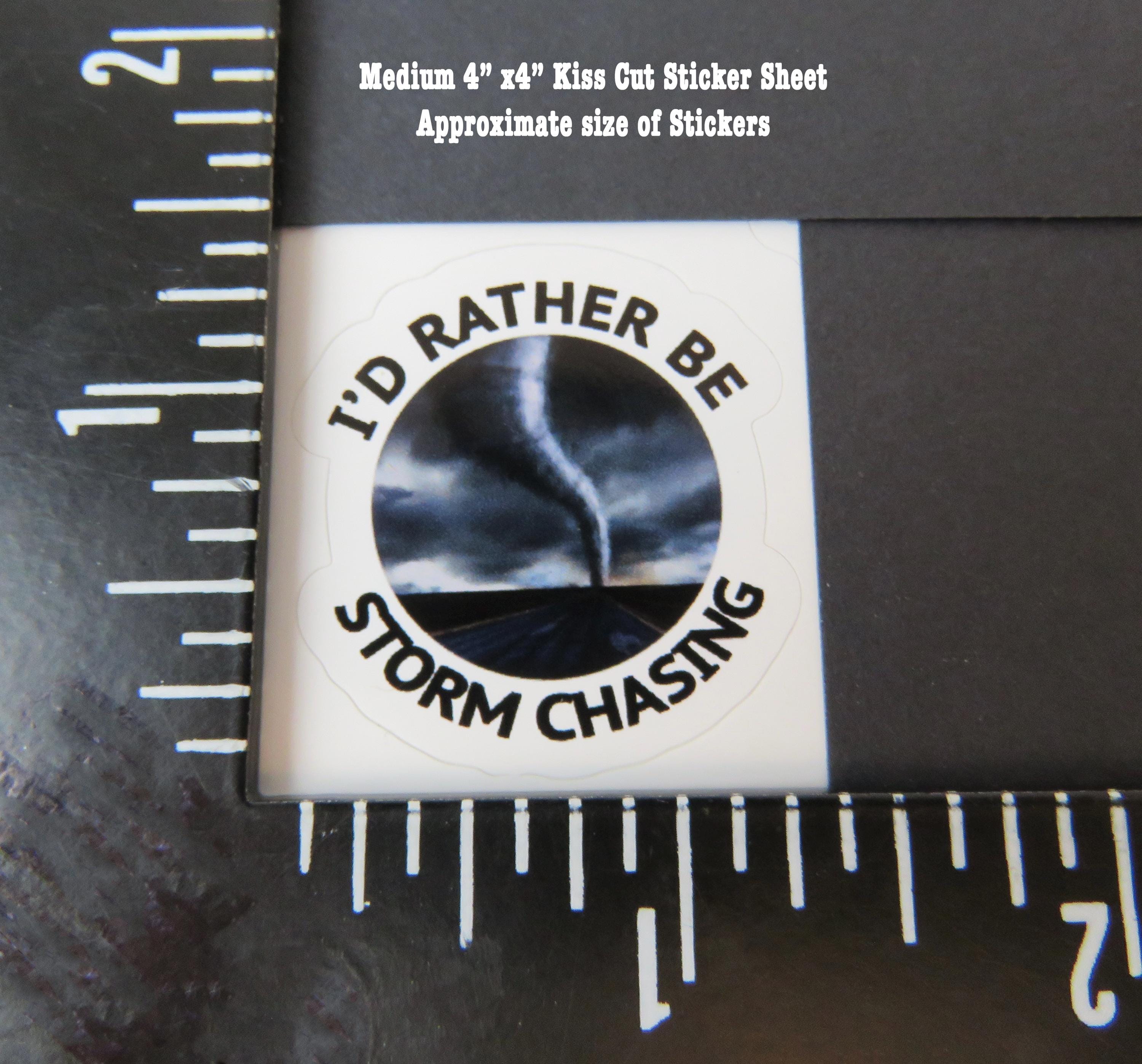 STORM CHASER Weather Tornado Hurricane Sticker Pack/sheet Bubble-free ...