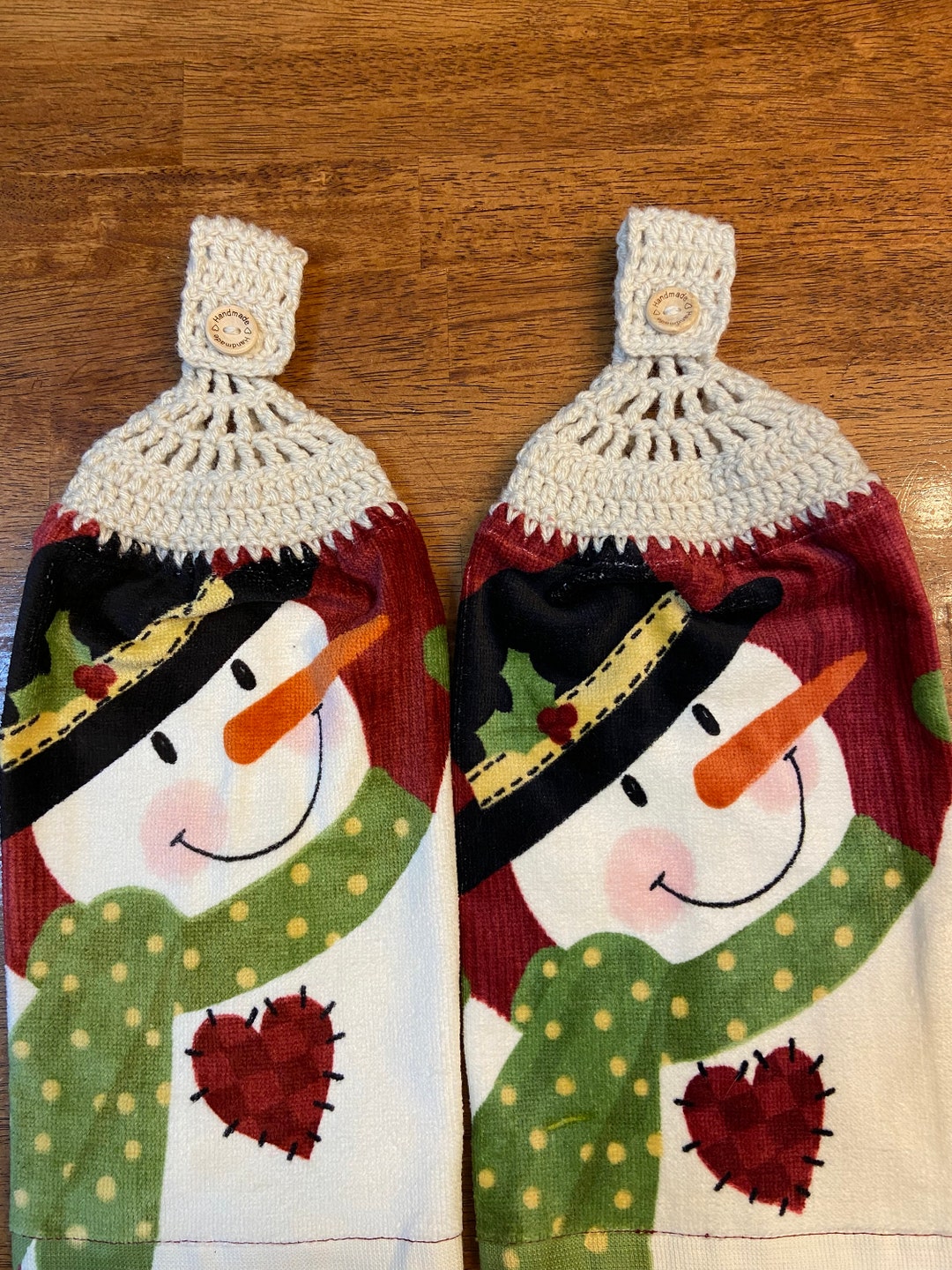 Dishtowels, Set of Two Snowman Towels, Snowmen, Christmas Kitchen ...