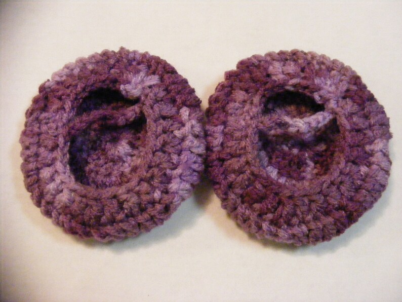 Crocheted Ear Muffs Ear Muffs Ear Warmers Purple Ear Muffs - Etsy
