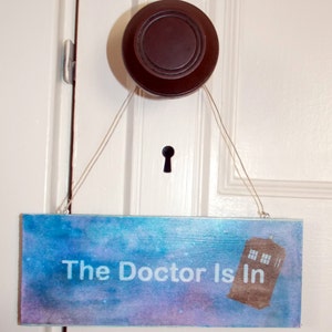 The Doctor is in Door Sign - Etsy