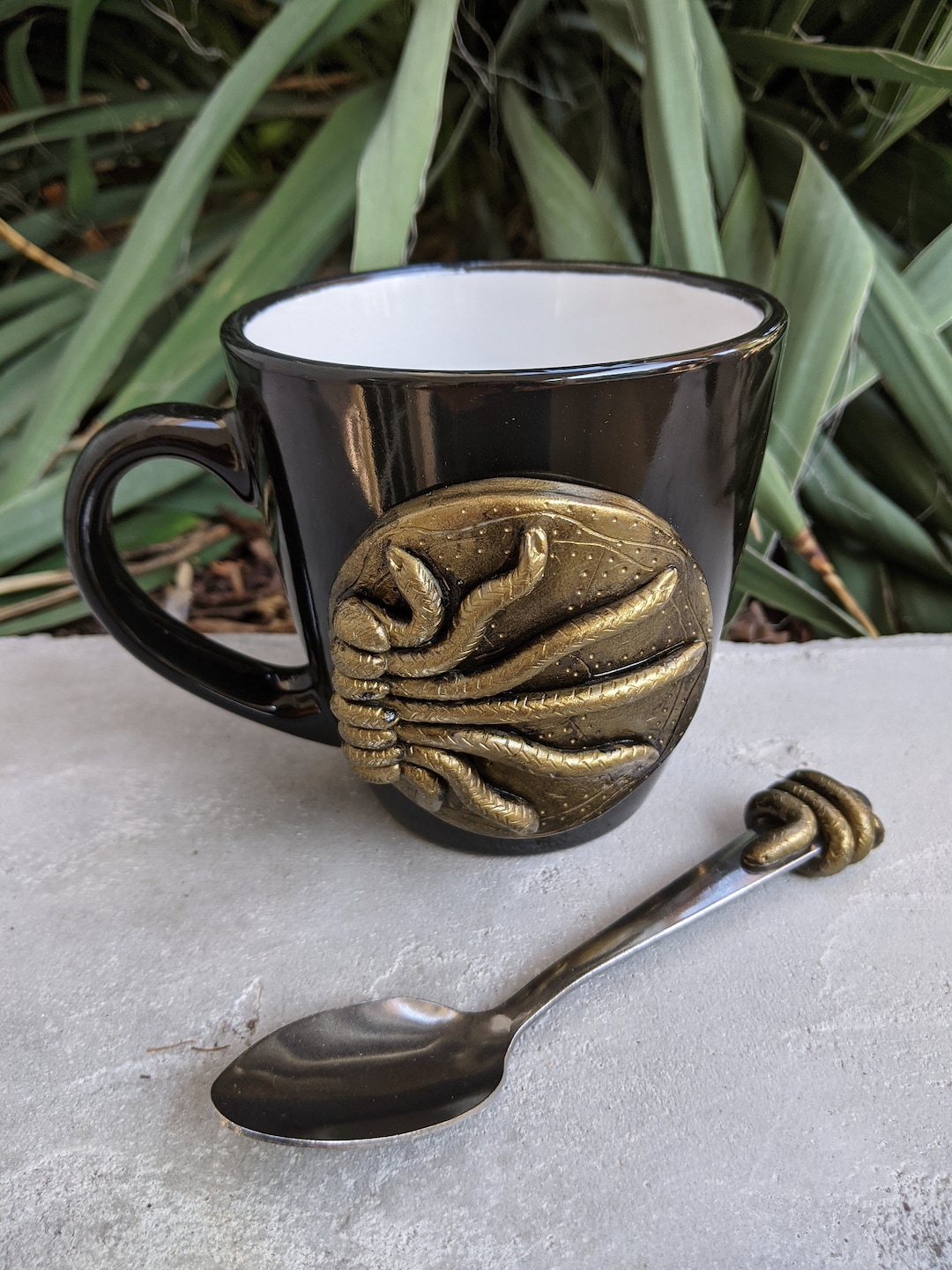 Snake Mug and Spoon Set - Etsy