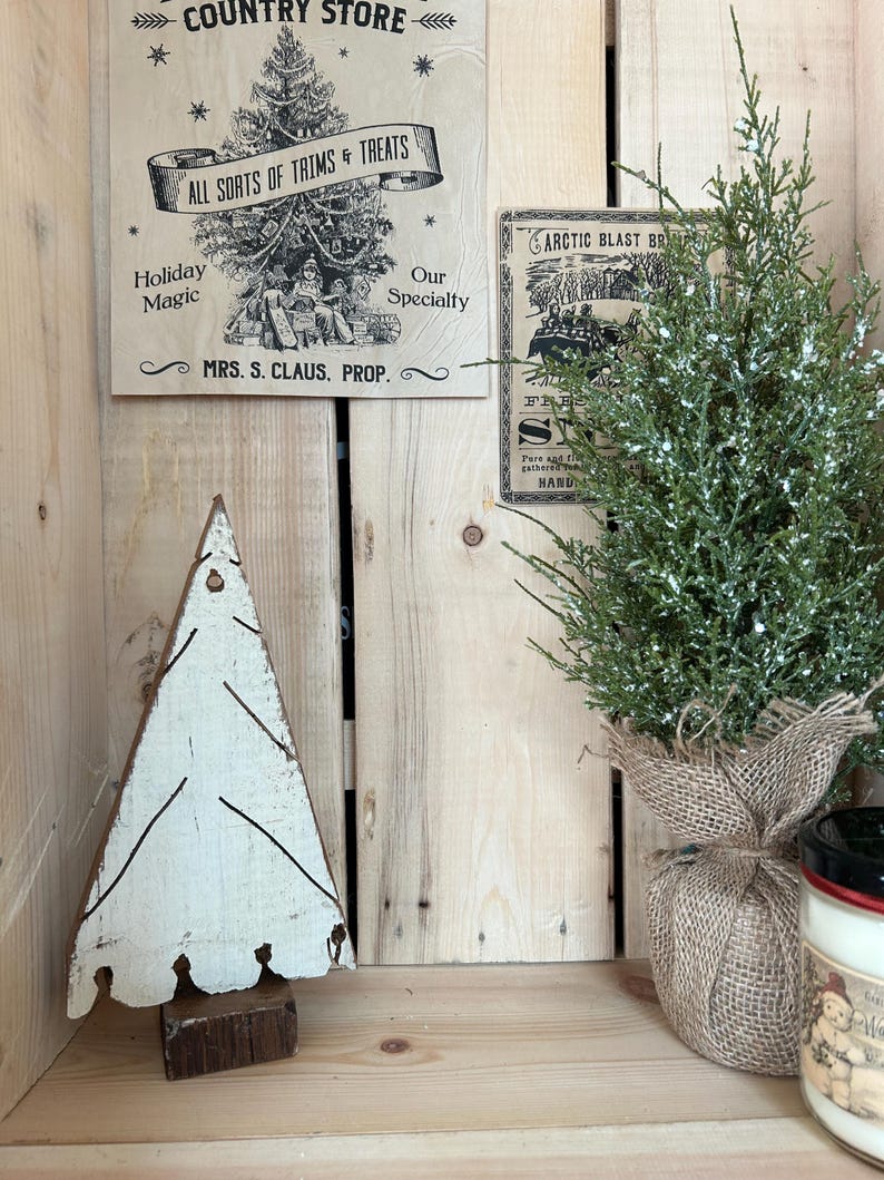 Farmhouse Christmas~ Vintage Christmas Decoration~ Antique Painted ...