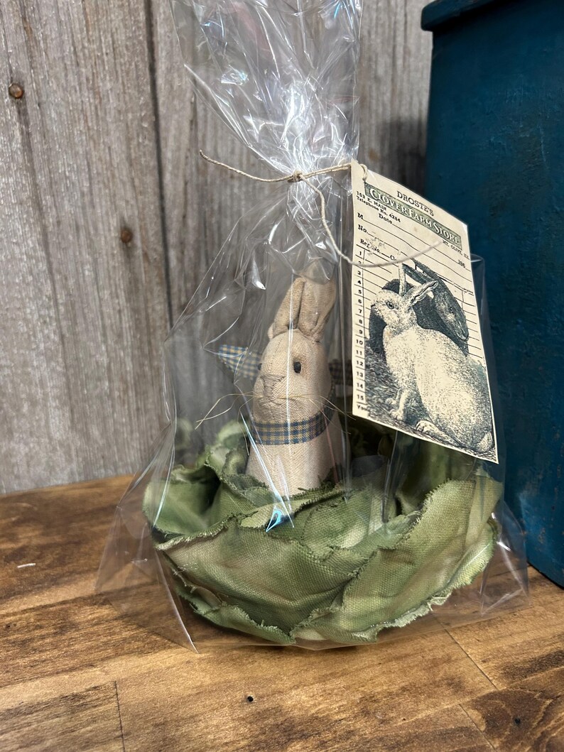 Primitive Spring Cabbage Bunny~ Primitive Rabbit~ Primitive Spring ...