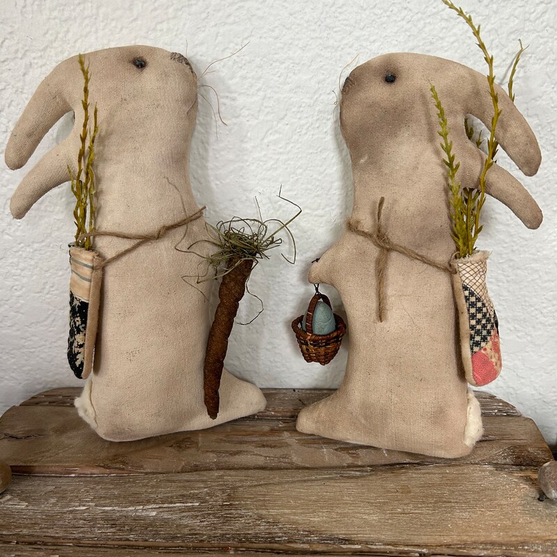 Primitive Bunny - Etsy