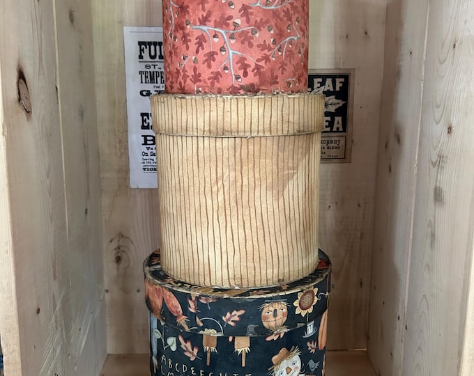 Primitive Harvest Shaker Boxes ~ Primitive Hat Boxes ~ Primitive ...