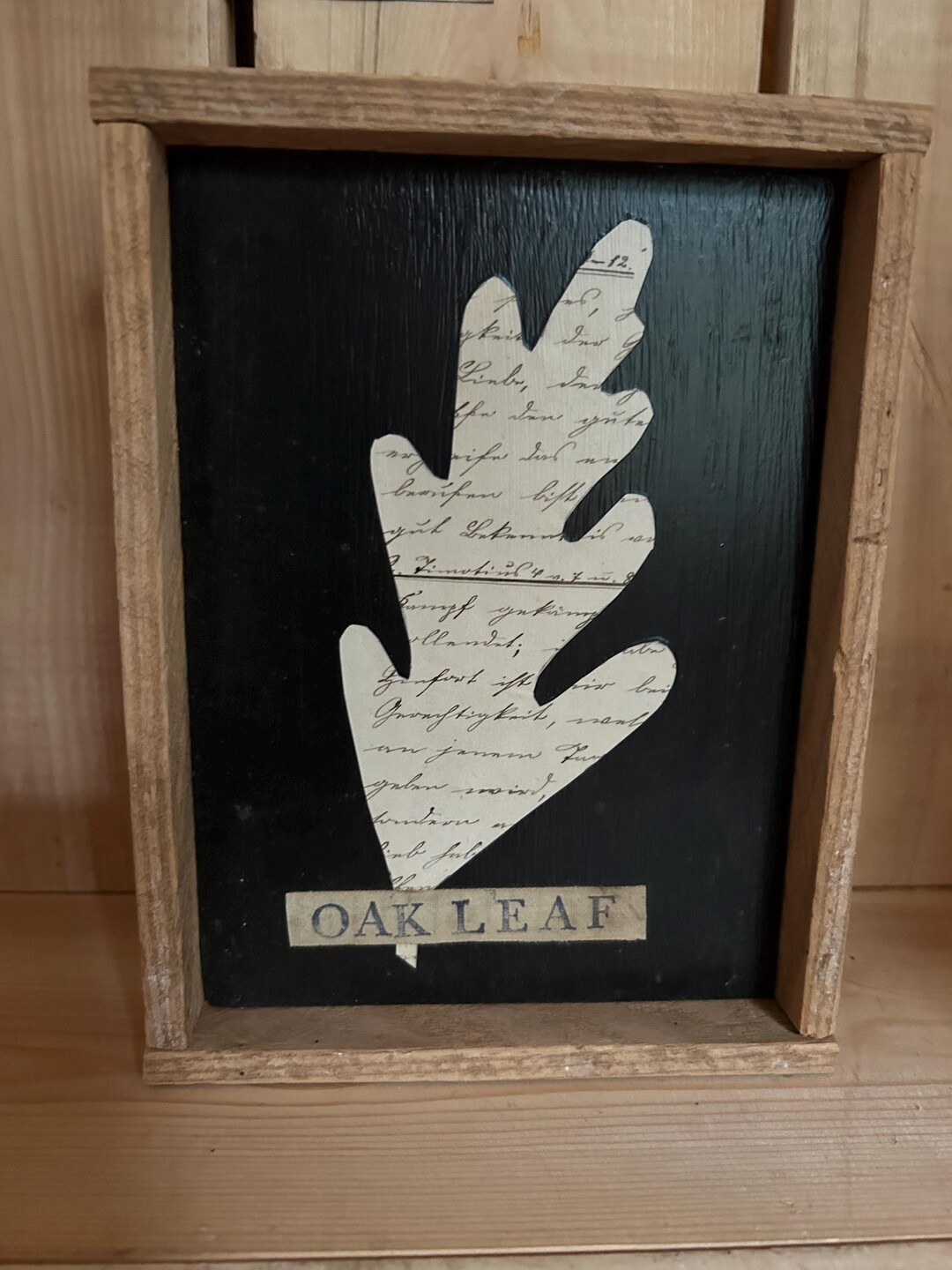 Primitive Fall Wood Sign No. 3~ Fall Leaf Wood Sign~ Fall Home Decor ...