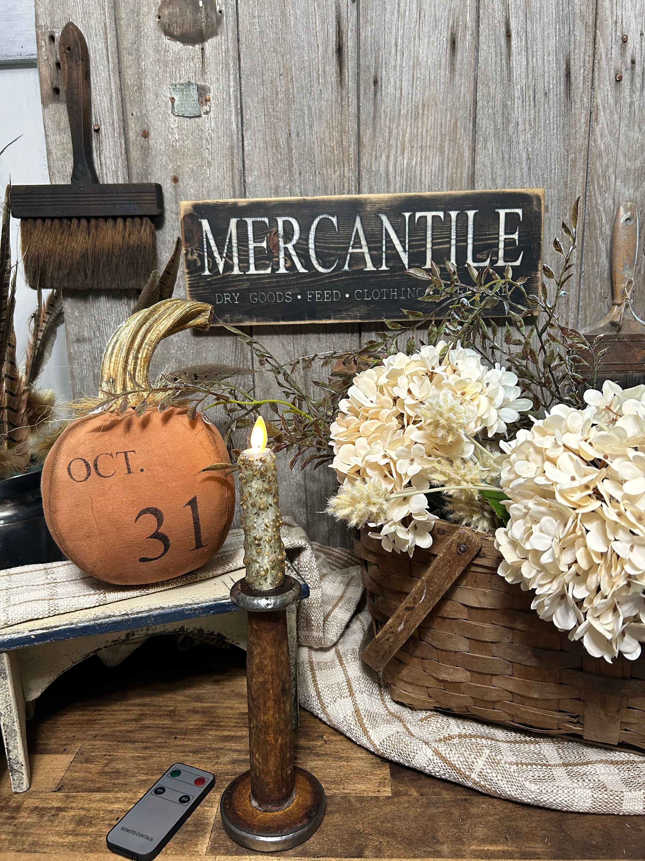 Vintage English Spool Candlestick No. 1 Primitive Spool Light Antique ...