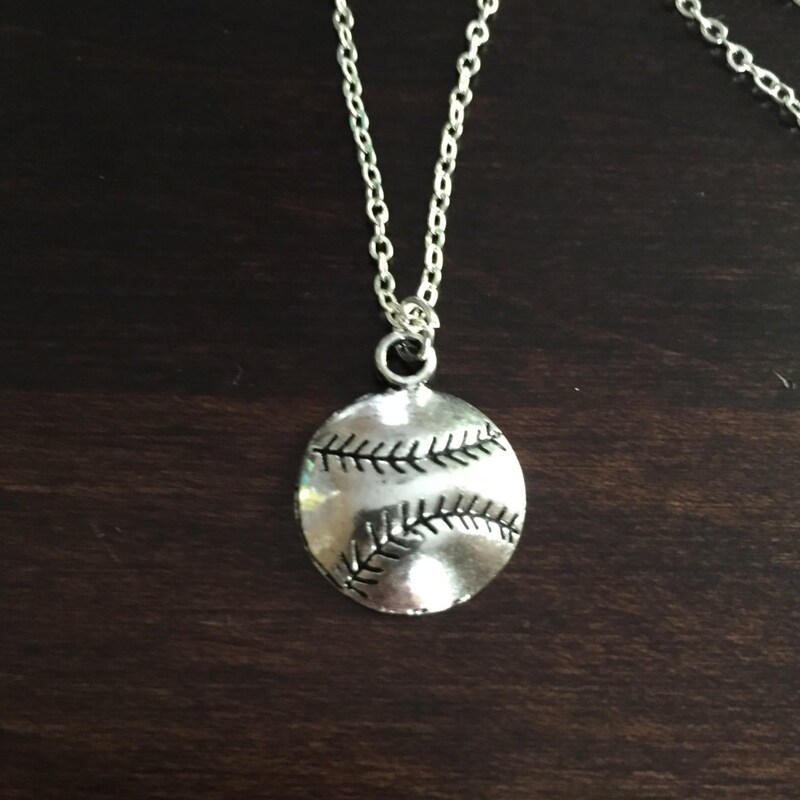 Baseball Necklace - Etsy