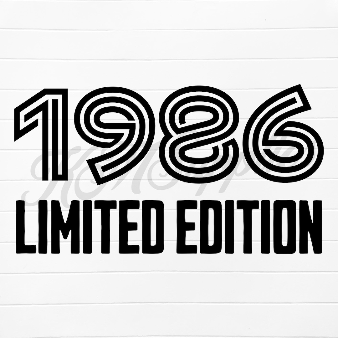1986 Svg Png, 1986 Limited Edition Svg, 1986 Limited Edition Png, 1986 ...