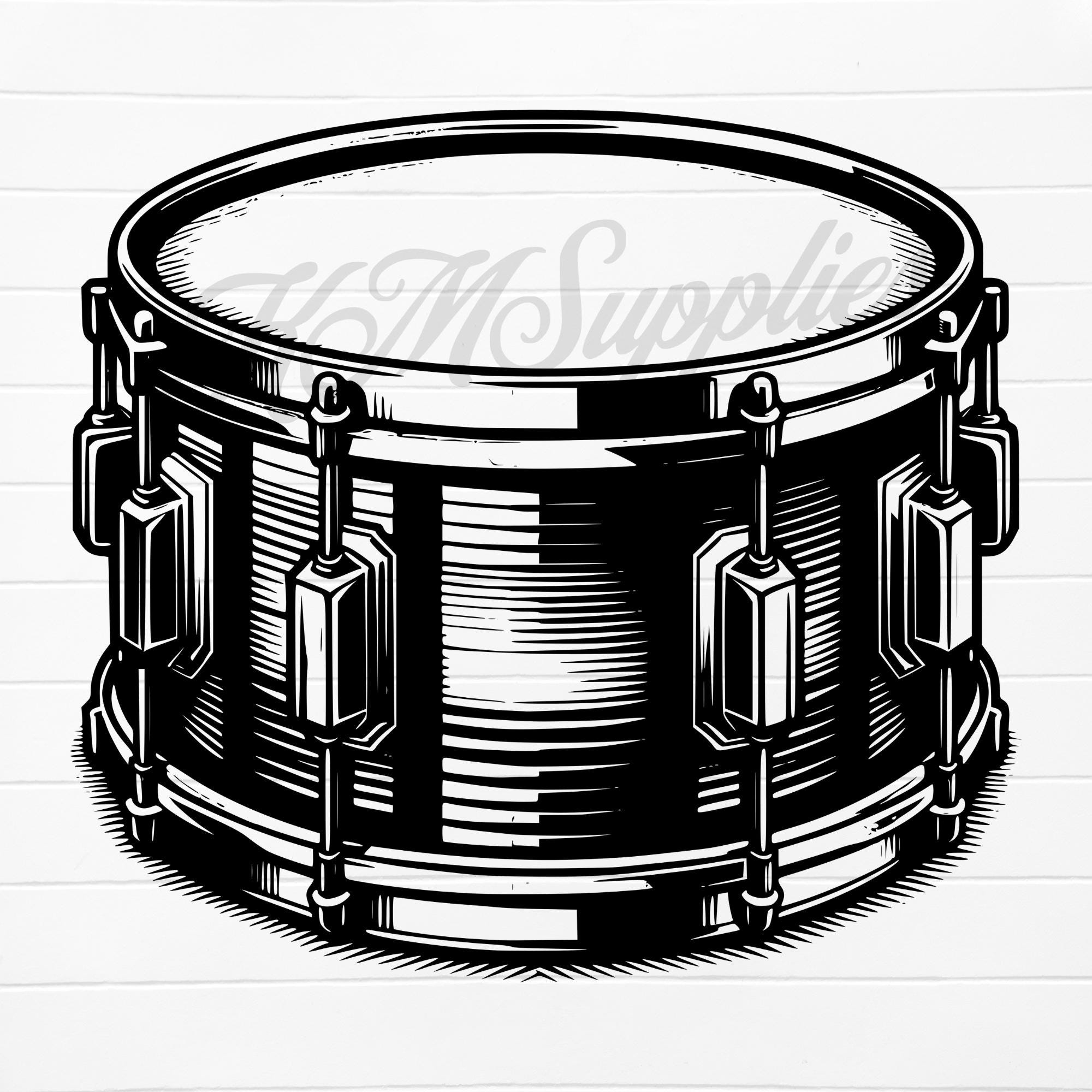 Snare Drum Svg, Snare Drum Png, Drum Silhouette, Drum Digital, Drum ...
