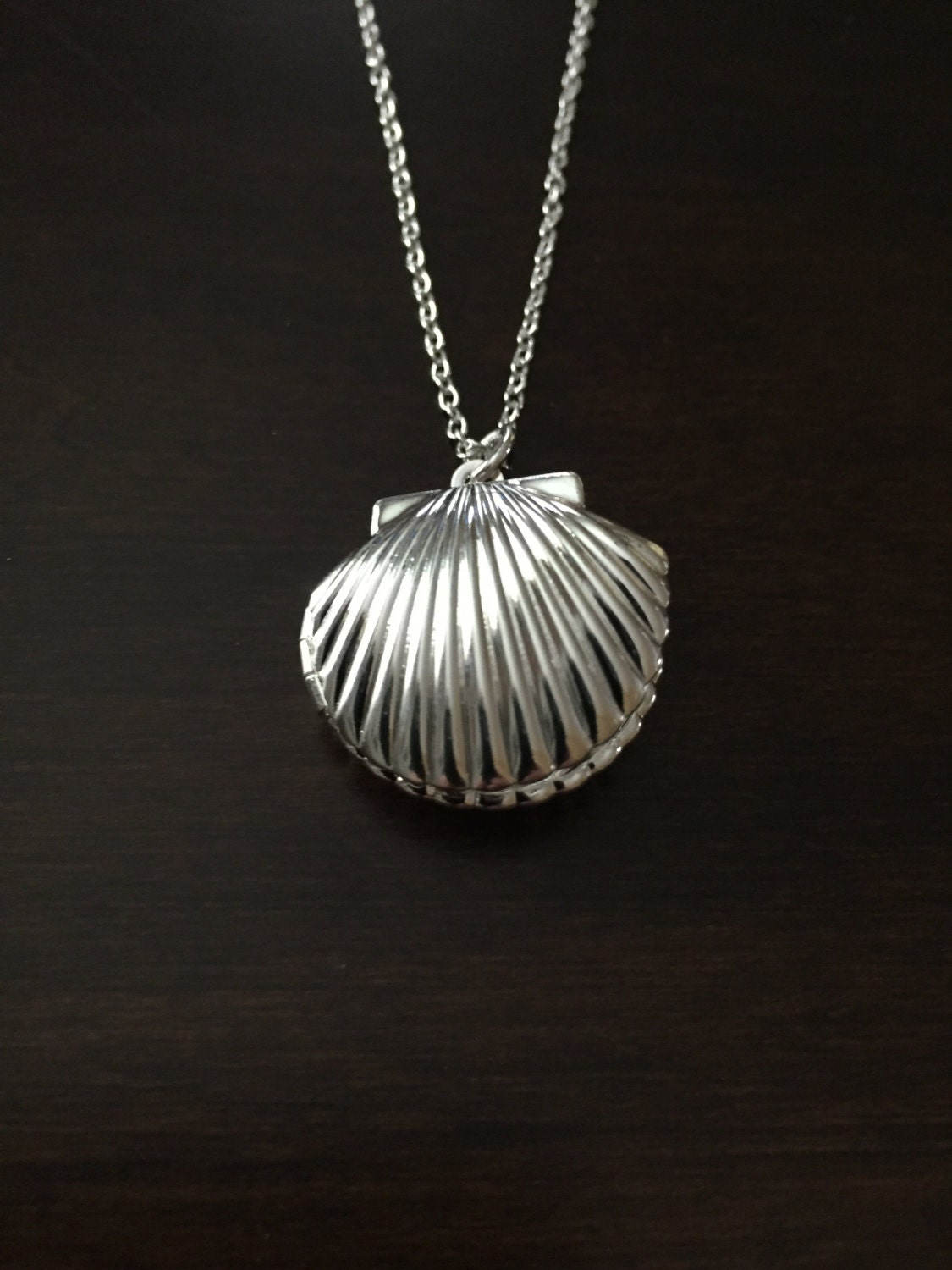 Seashell Locket Shell Locket Shell Necklace Seashell - Etsy