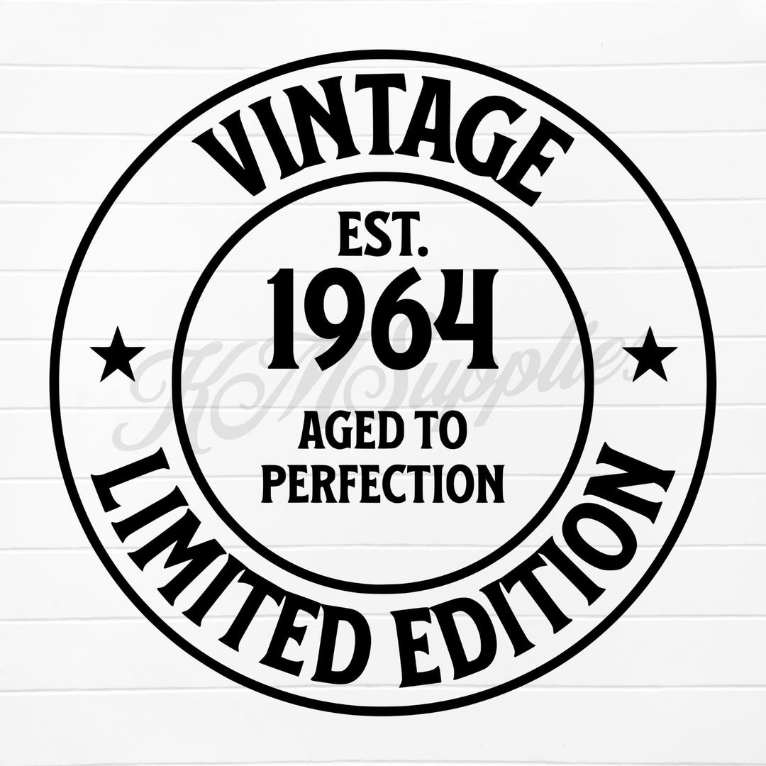 1964 Svg, 1964 Png, 1964 Clipart, 1964 Clip Art, Est 1964 Svg, Est 1964 ...