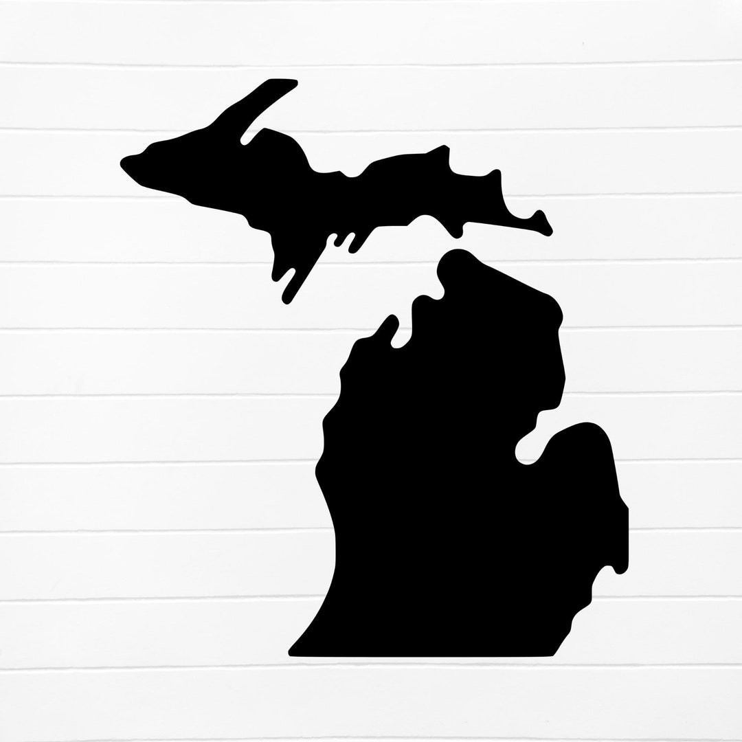 Michigan Outline Svg, Michigan Silhouette Svg, Michigan Svg Png ...