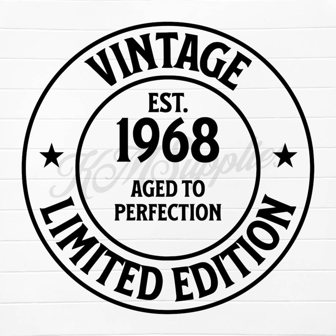 1968 Svg, 1968 Png, 1968 Clipart, 1968 Clip Art, Est 1968 Svg, Est 1968 ...
