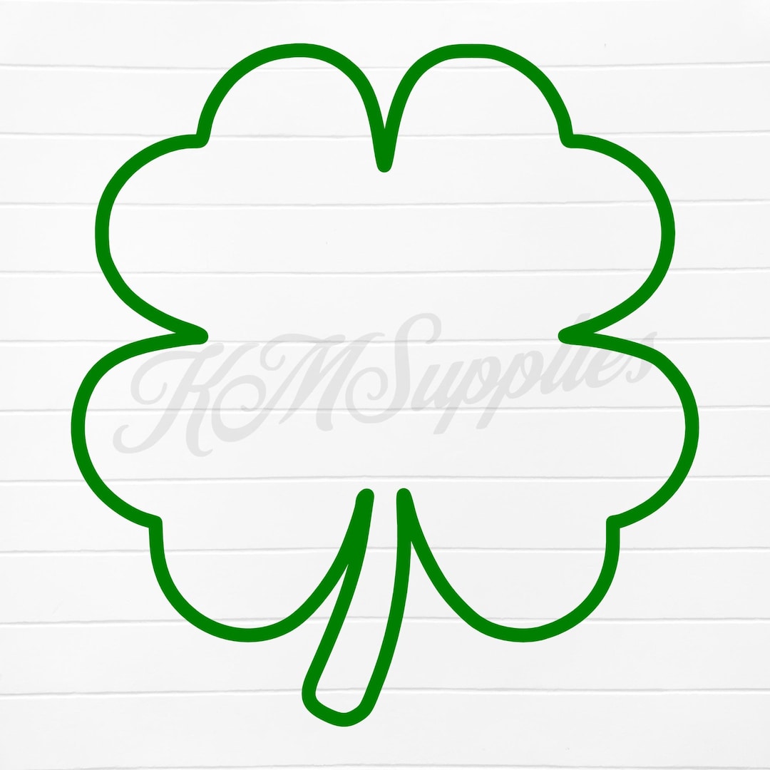 Shamrock Outline Svg, Shamrock Outline, Shamrock Outline Png, Clover ...