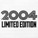 2004 Svg Png, 2004 Limited Edition Svg, 2004 Limited Edition Png, 2004 ...