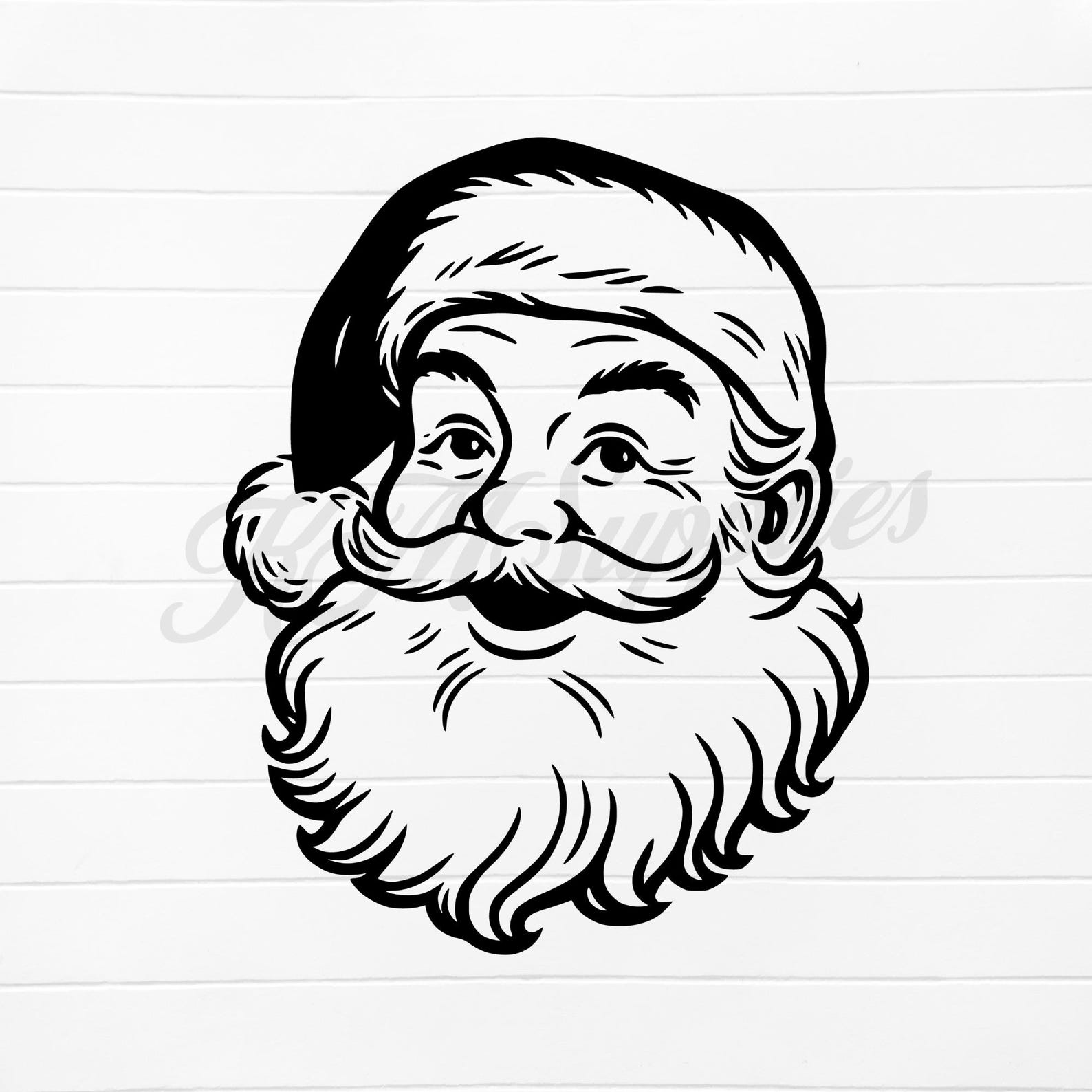 Vintage Santa Svg Png, Vintage Santa Svg, Vintage Santa Head Png ...