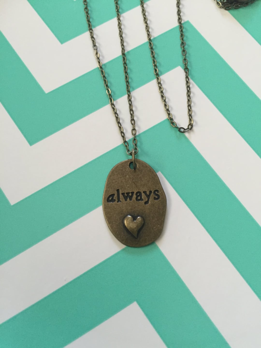 Forever Necklace, Always Necklace, Heart Necklace, Love Necklace ...